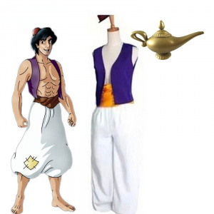Mythical Prince Aladin Complete Clothing Set Halloween Costume for Men ...